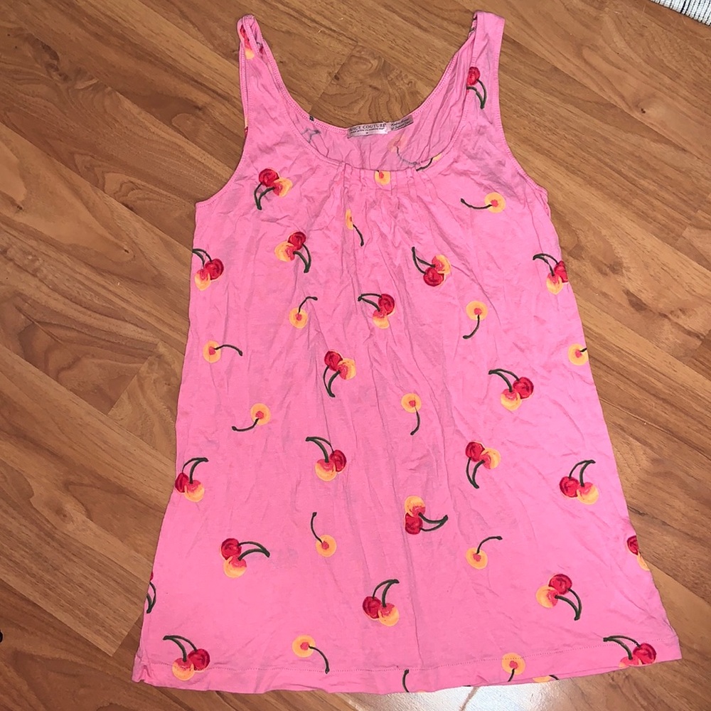 Original Juicy Couture Cherry Print Tank Top - Gem